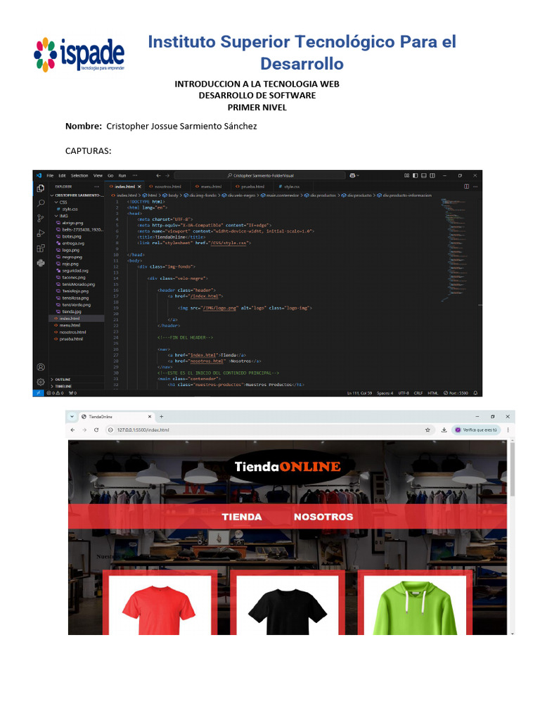 Capturas de Pantalla P2 | PDF