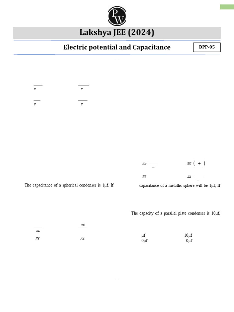6466dc9971dd9d0018473a73 ## Electrostatic Potential and Capacitance | PDF | Capacitance | Capacitor