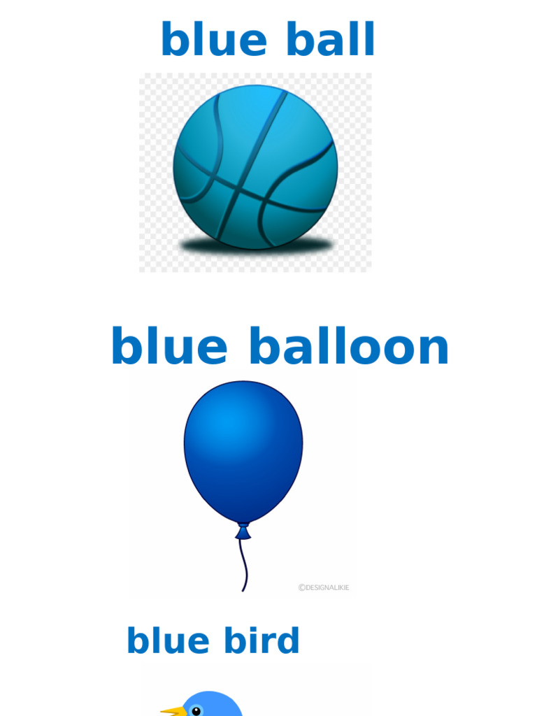 Blue Objects List: 15 Examples | PDF