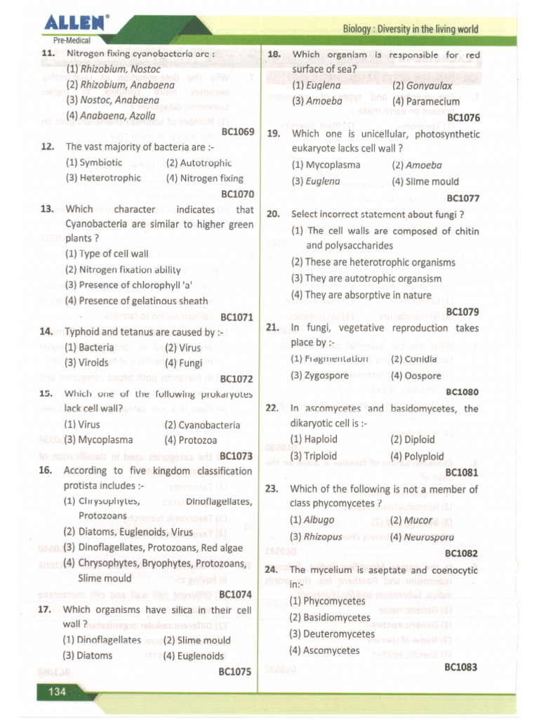 BC_ALLEN MODULE EXCERCISE QUESTIONS | PDF