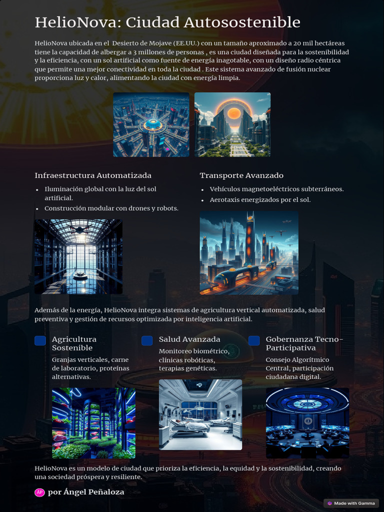 HelioNova Ciudad Autosostenible | PDF
