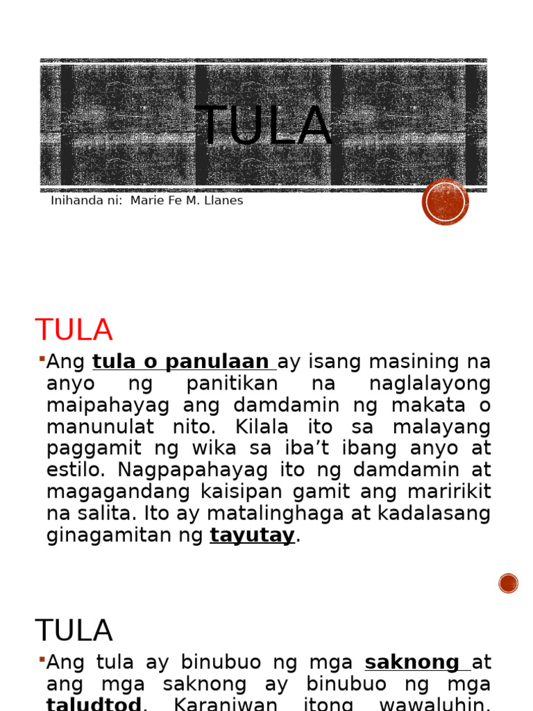 Paglikha NG Tula | PDF