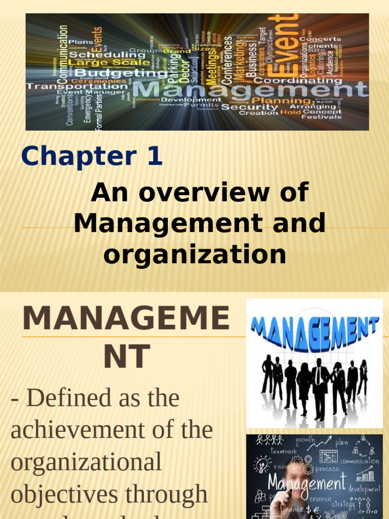 Org. Management Chapter 1ppt. | PDF | Business | Organizational Behavior