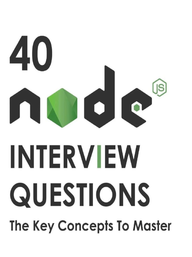 40 NodeJs Interview Questions | PDF