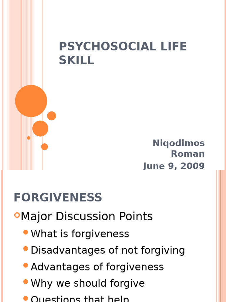 The Power of Forgiveness: Benefits & Drawbacks | PDF | Forgiveness ...