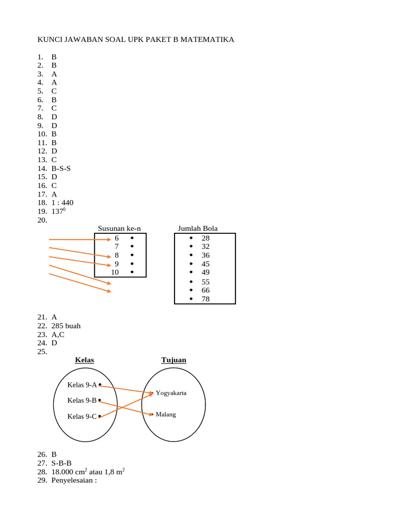Kunci Jawaban Soal MTK | PDF