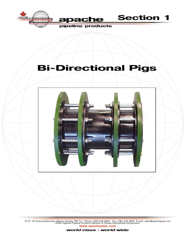 Bi-Directional Pigs: Section 1 | PDF | Pipeline Transport | Steel