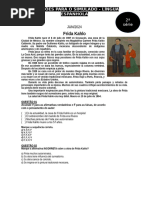 Cuestionario Frida Khalo Imprimir | PDF | Pinturas | Arte