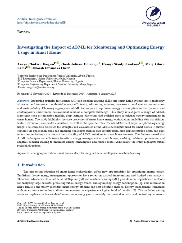 Investigating | PDF | Machine Learning | Energy Conservation