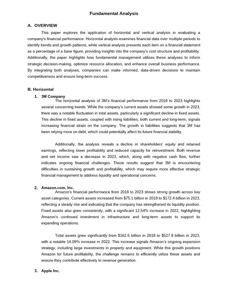 Fundamental Analysis | PDF | Retained Earnings | Equity (Finance)