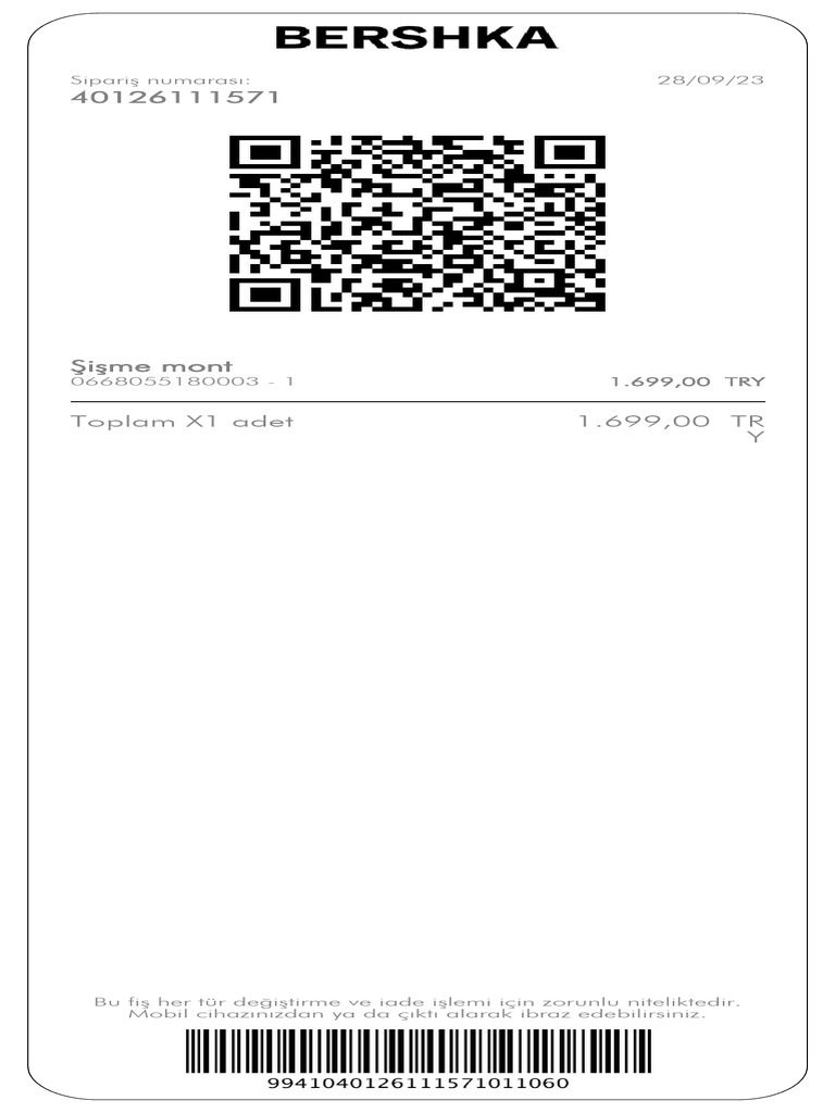 Bershka 40126111571 | PDF
