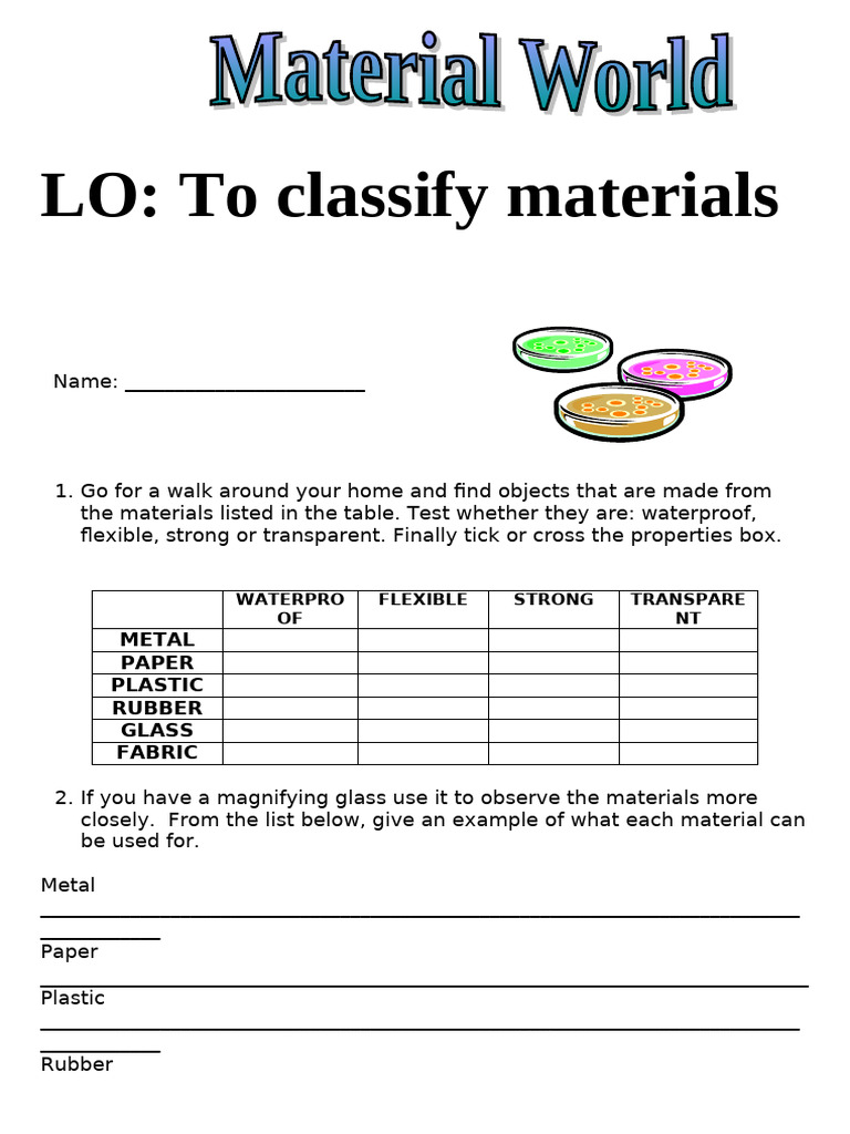 Characteristics of Materials | PDF