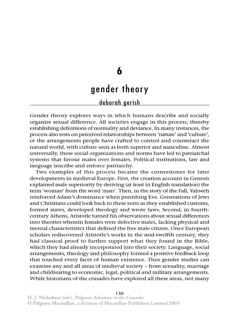 Gen. Theo | PDF | Gender Studies | Feminism