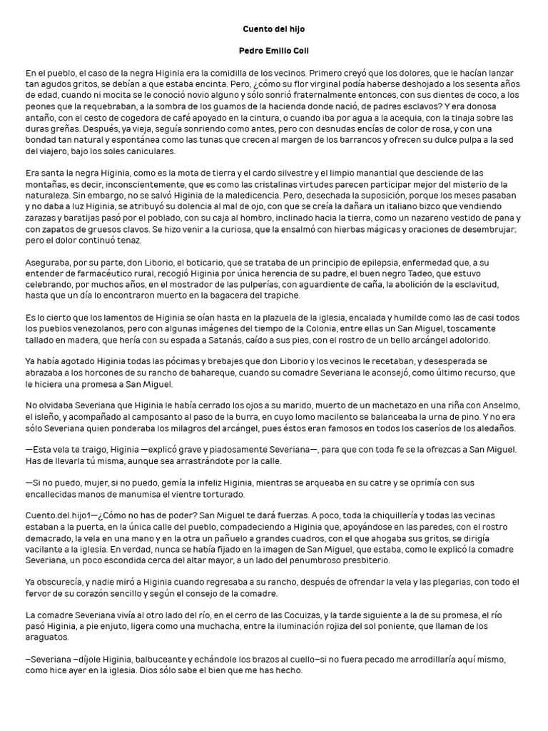 4to Año Cuento Del Hijo 2da Activ - Docx - 20241203 - 062717 - 0000 | PDF | Divinidad | Fe