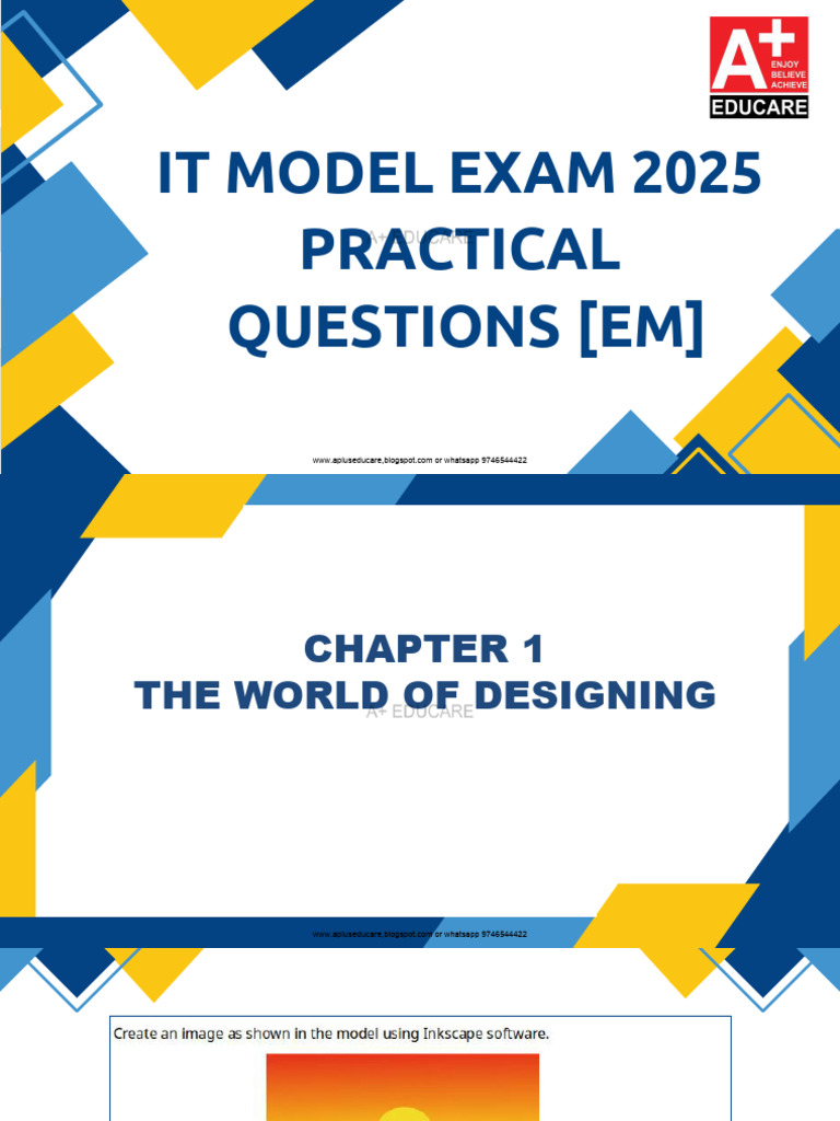 A+ Blog-Sslc Model Exam-2025 - It Practical Questions (Em) | PDF | Communication Software | Blogging