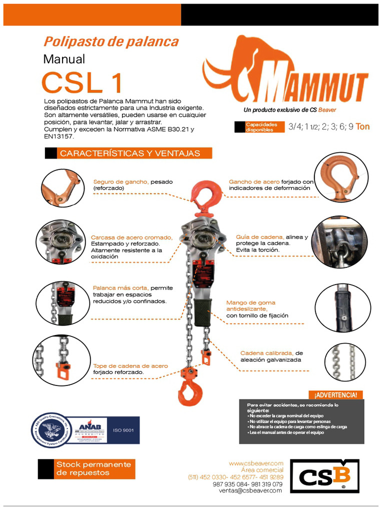 Mammut CSL1 | PDF