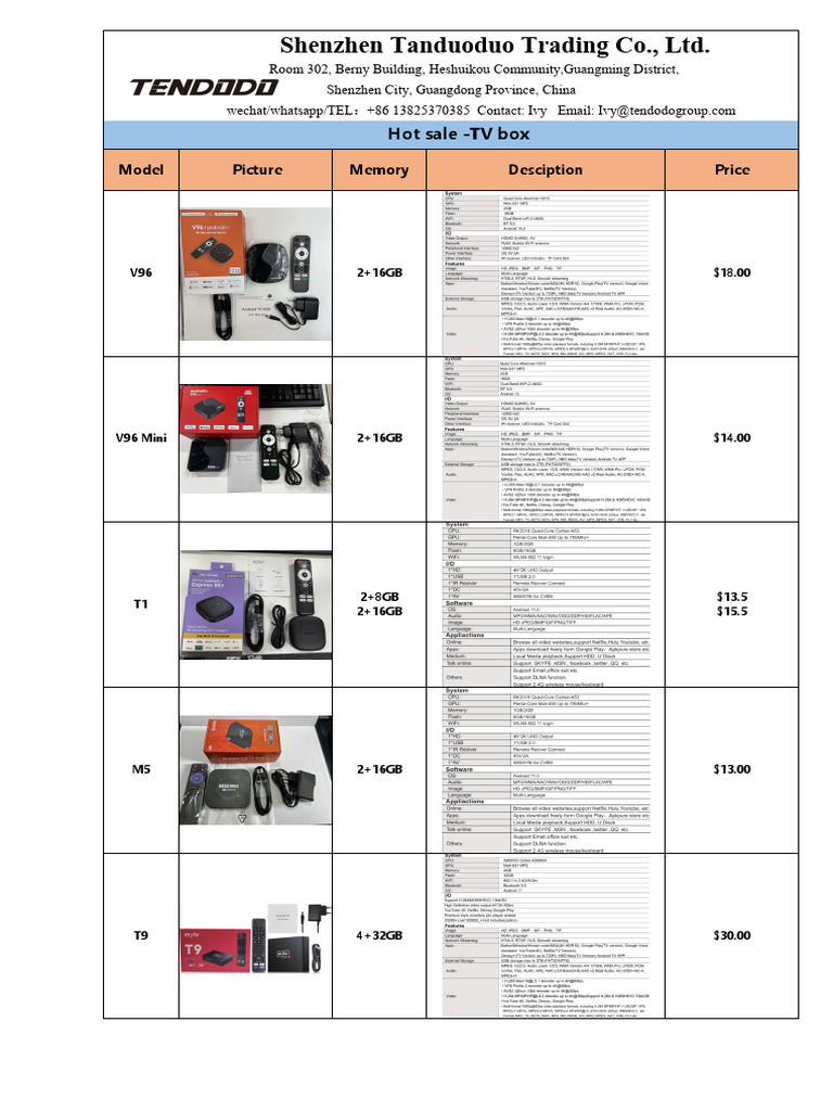 Quotation-TV Stick andTV Box | PDF