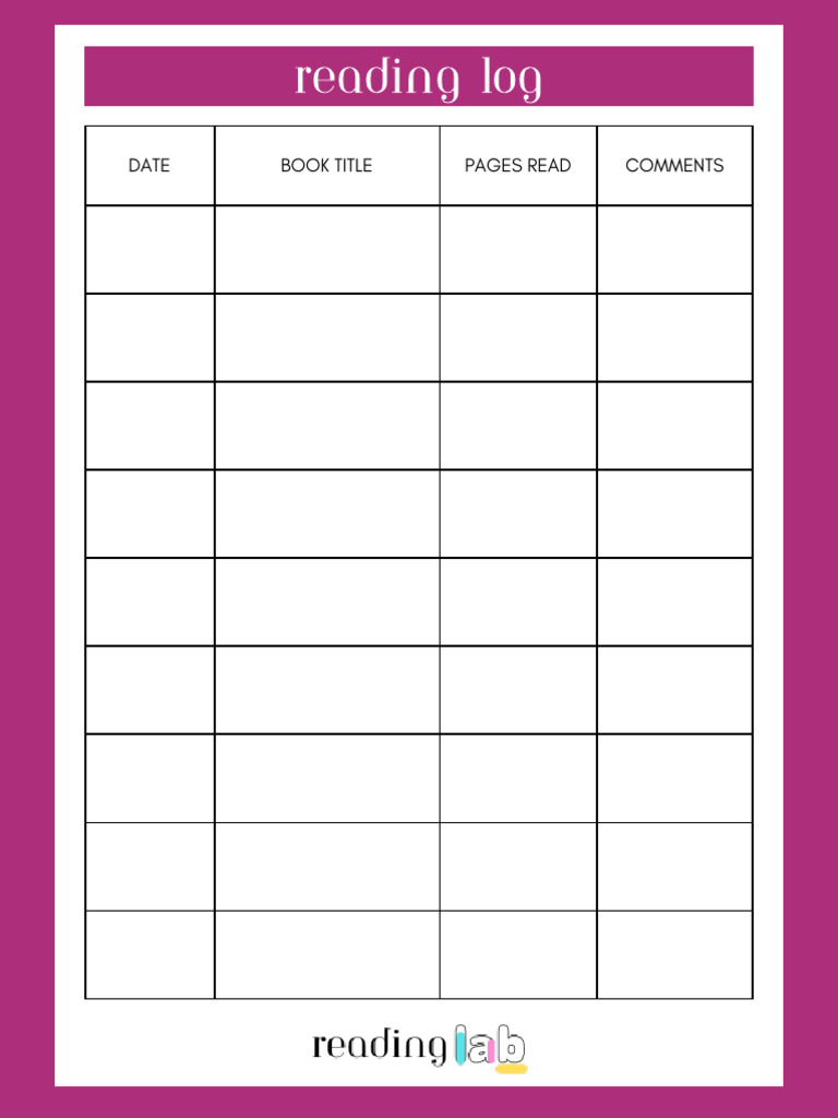 Regular Reading Logs | PDF