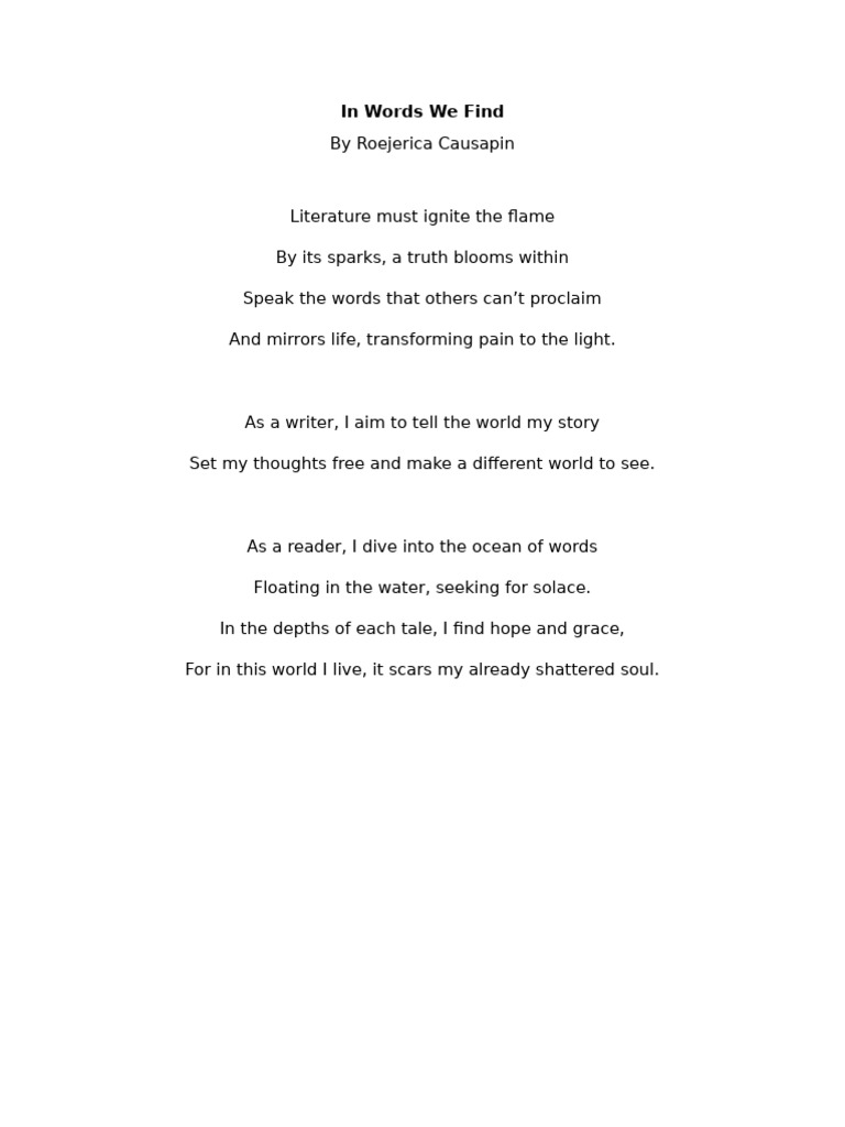 Ars Poetica_Roejerica, Causapin | PDF