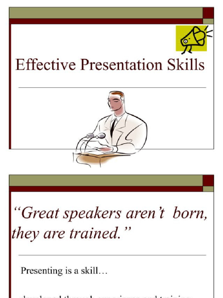 Effective Presentation Skills | PDF