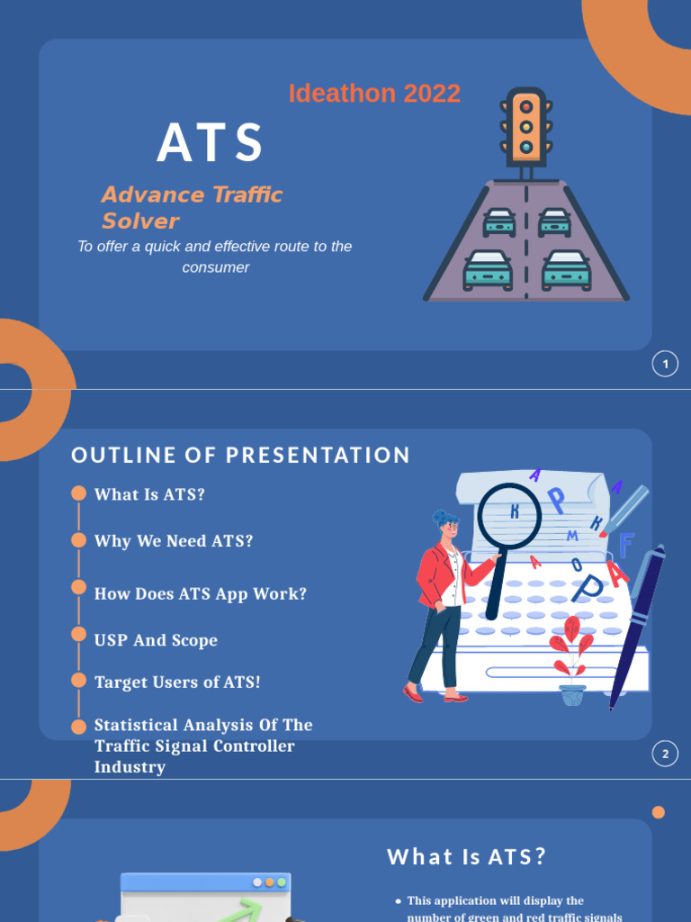 Advance Traffic Solver ATS Startup Presentation 2 | PDF | Traffic | Road
