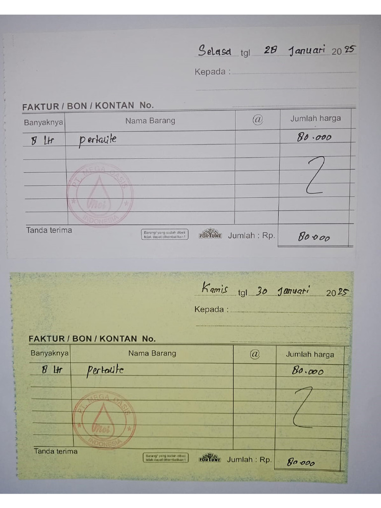 Bon Faktur | PDF