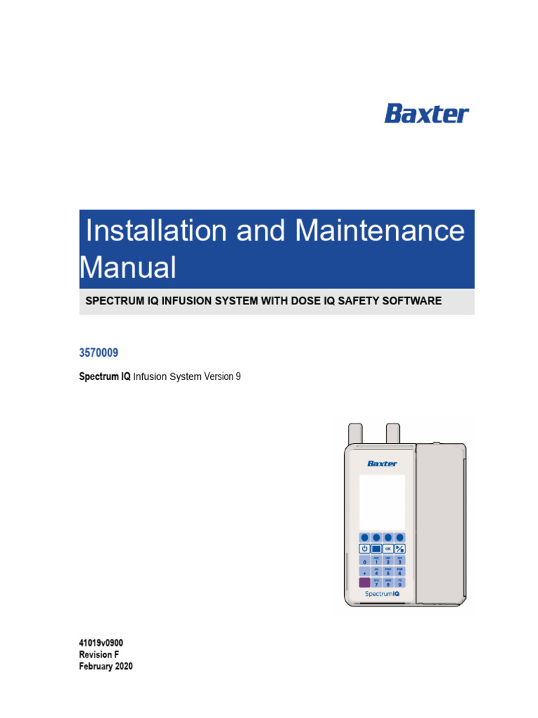 Spectrum IQ Installation and Maintenance Manual-41019v0900 | PDF ...