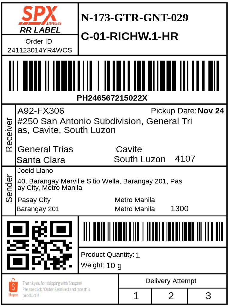 Waybill For Return | PDF