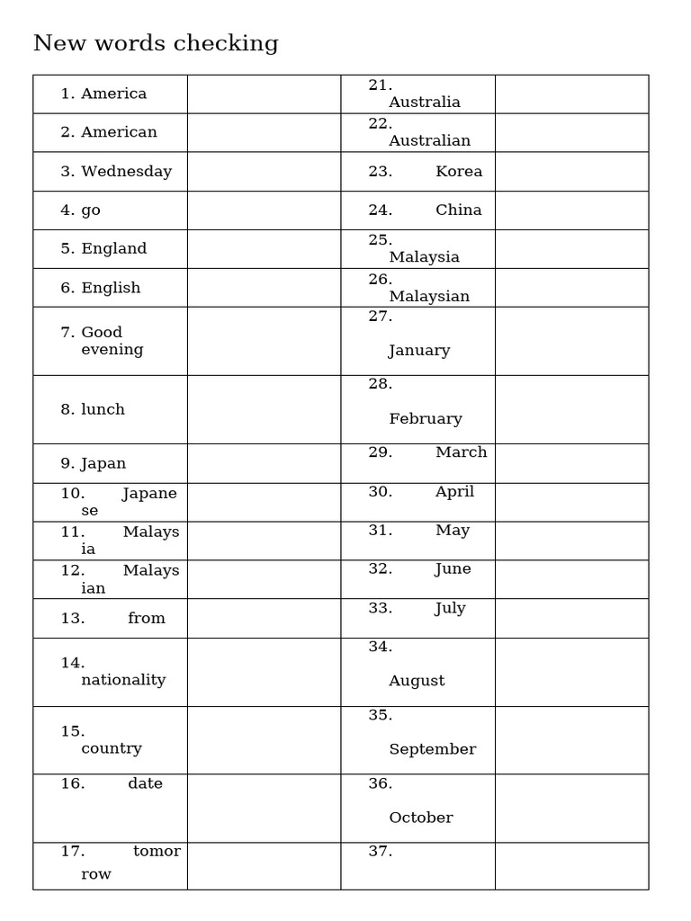 vocab U1-2-3 english grade 3 | PDF