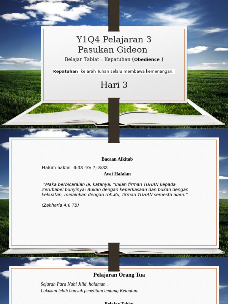 Y1Q4 Lesson 4 Gideon Army 3 | PDF