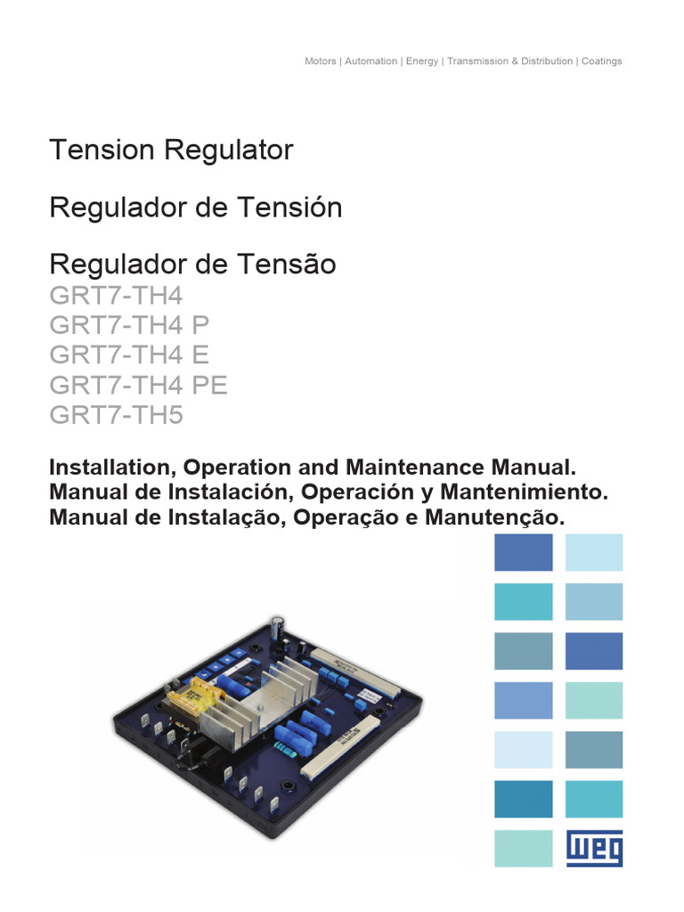 WEG Tension Regulator Grt7 Th4 10040217 Manual English | PDF | Electric ...