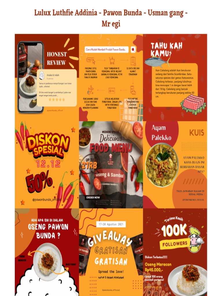 Lulux Luthfie Addinia - Pawon Bunda - Usman Gang - MR Egi | PDF