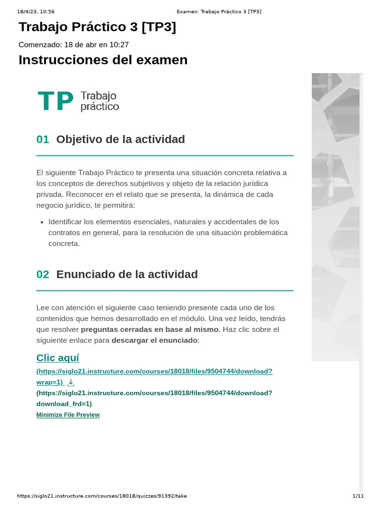 tp3 Modulo 3 Derecho Civil 85 | PDF