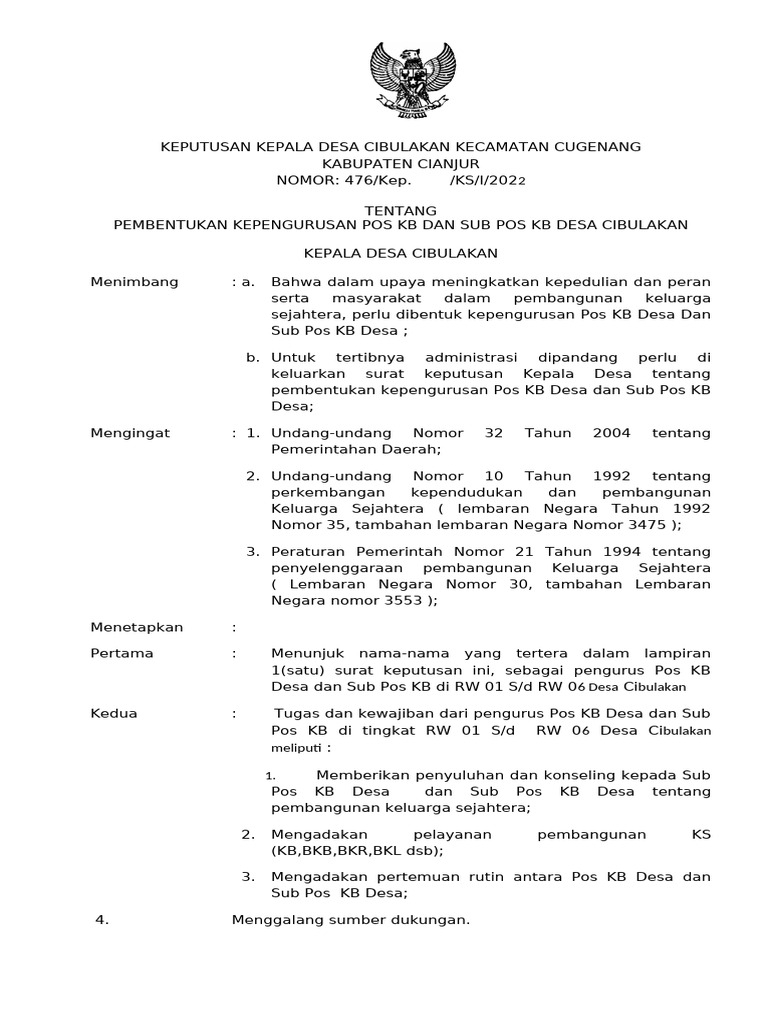 SK POS KB TERBARU-2 | PDF