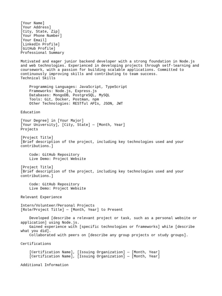 cv-template | PDF | Computing | Software Engineering