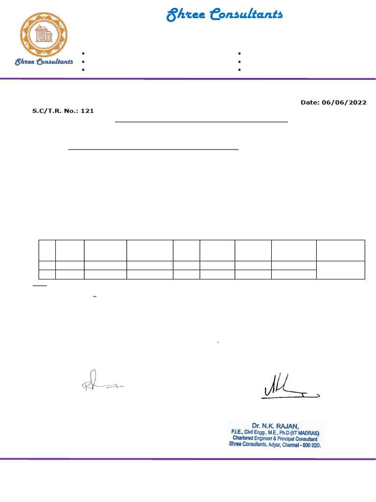 Cube Test Report - 14 Days Shamrock Builders | PDF | Concrete ...