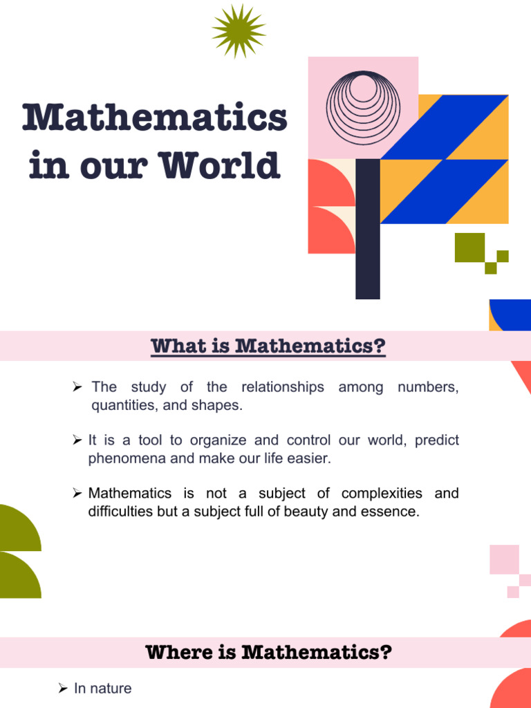 Module 1 Mathematics in Our World 1 | PDF | Pattern | Shape