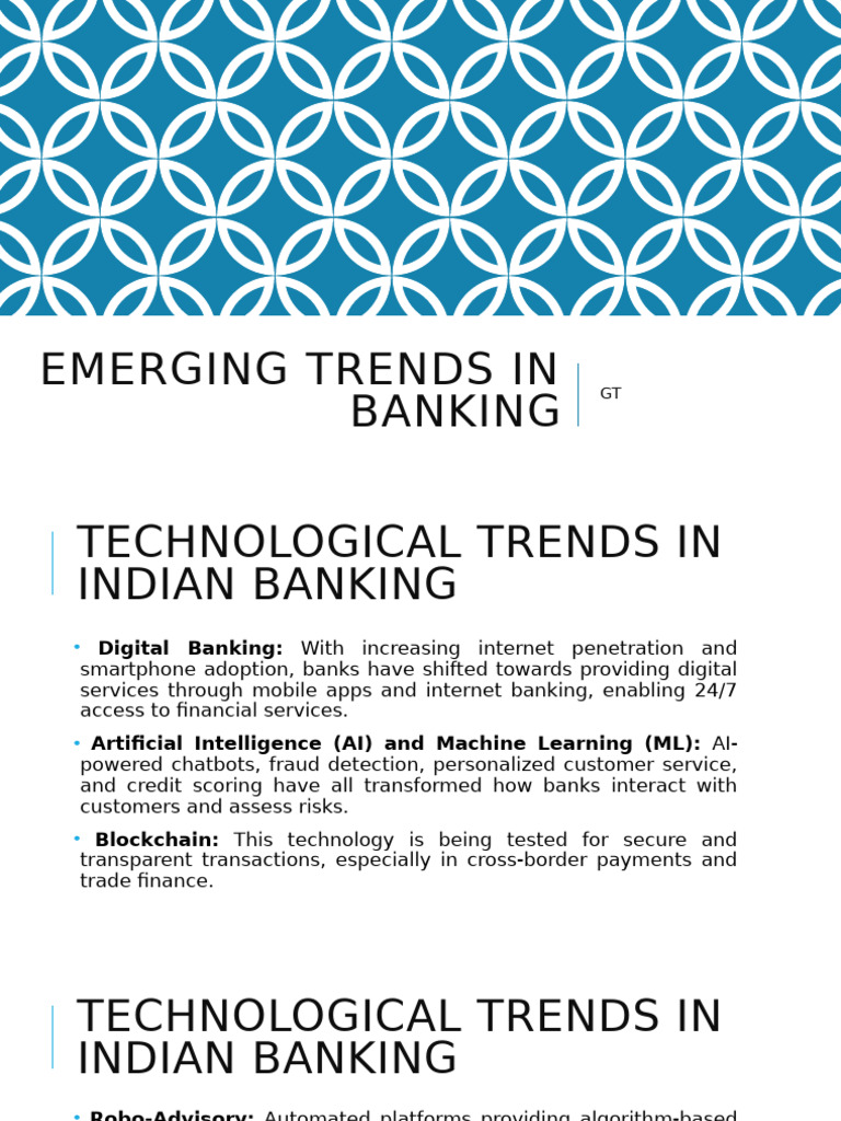 Emerging Trends in Banking | PDF | Credit Card | Visa Inc.