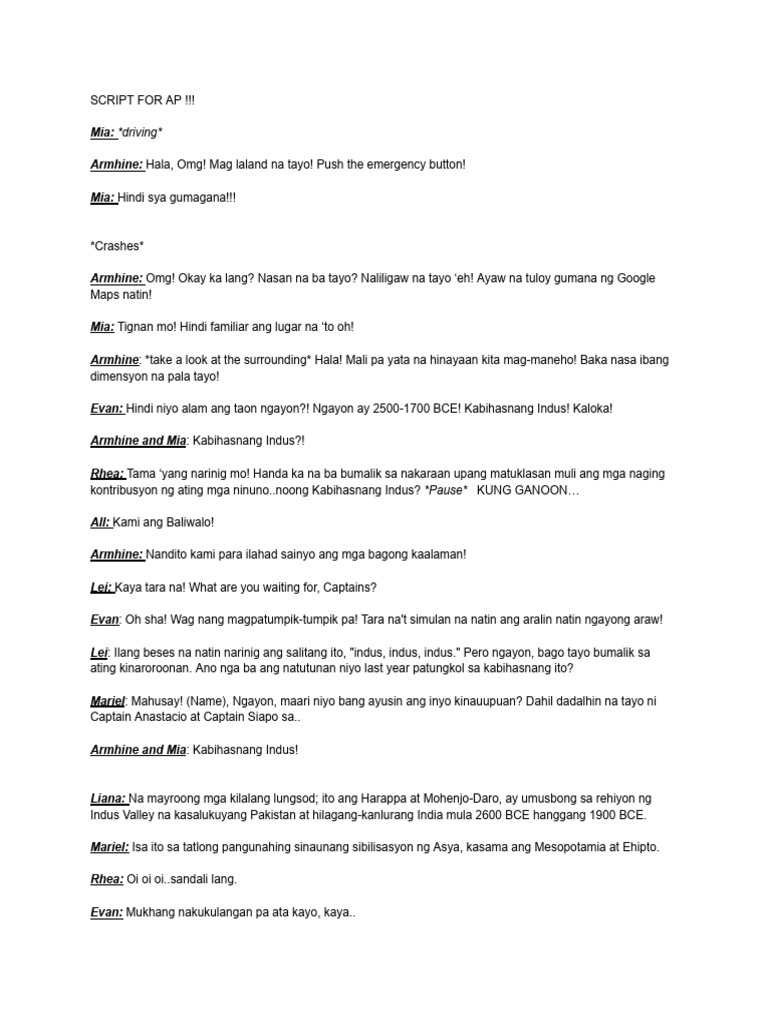 Script For AP | PDF
