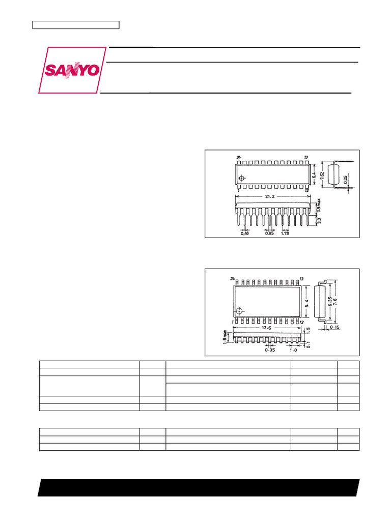 LA70001 SanyoSemiconDevice | PDF | Amplifier | Decibel