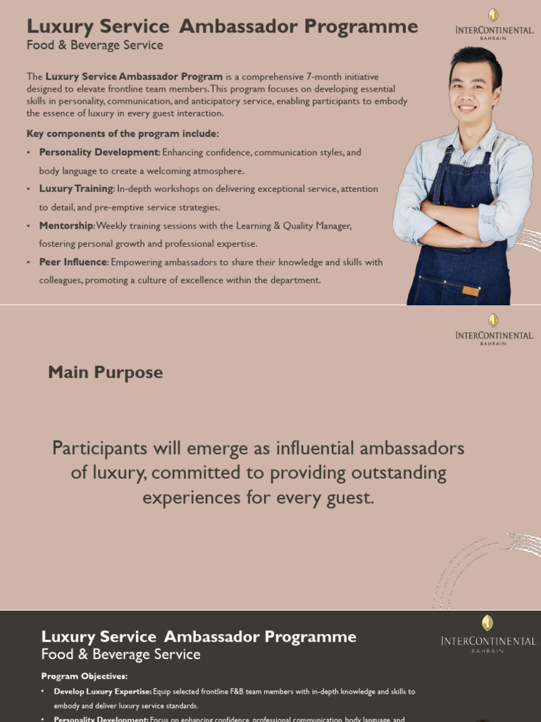 Luxury Service Ambassador Programme | PDF | Nonverbal Communication ...