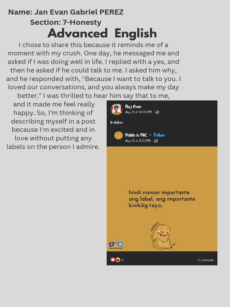 Advanced English | PDF