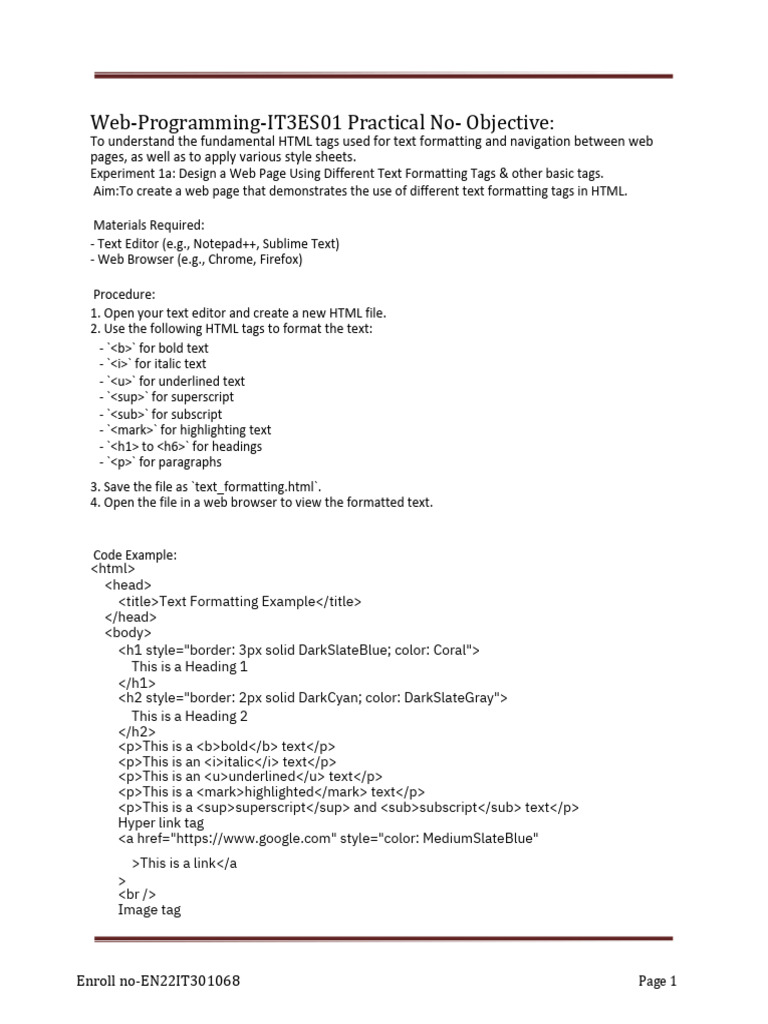 WEB PROG LAB MANUAL (1).pdf_20241021_221139_0000.pdf | PDF | Html | Computer File Formats