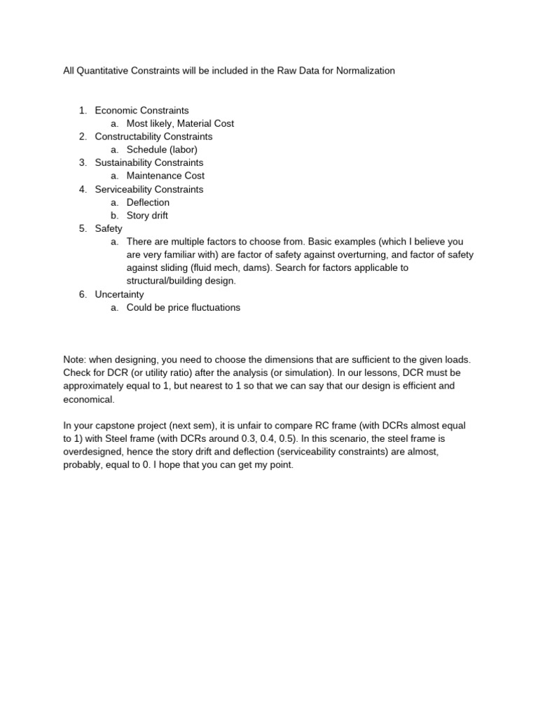 Quantitative Constraints | PDF