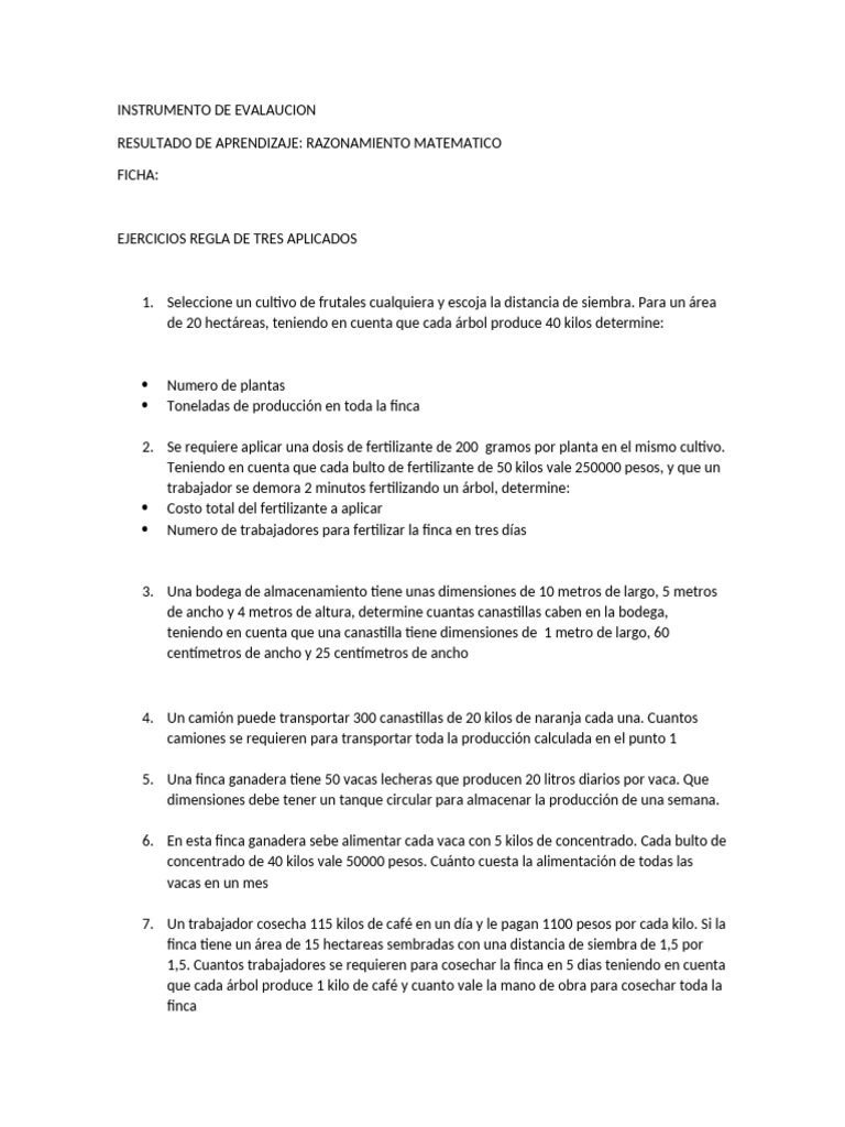 Instrumento de Evaluacion 2902037 | PDF