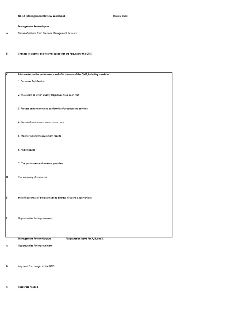 MRM Template Example | PDF