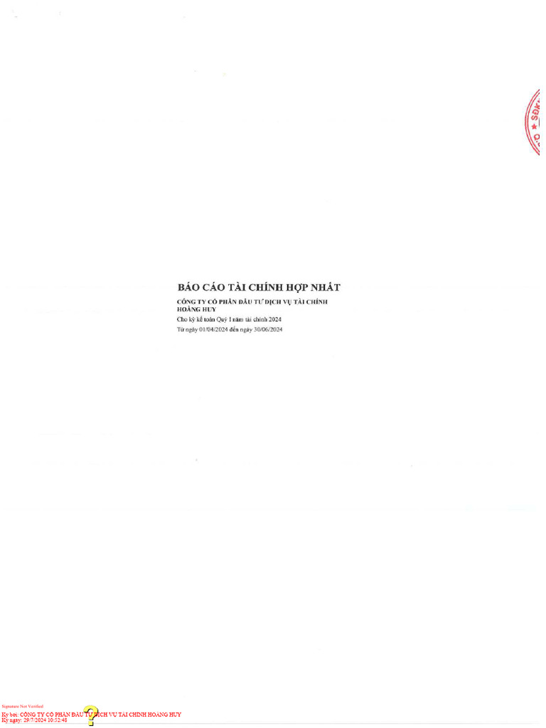 IDS 20240729 TCH BCTC Hop Nhat Quy I 2024 | PDF