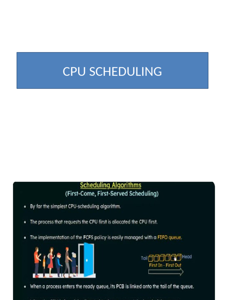 Unit II Scheduling Algorithm | PDF