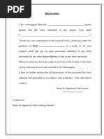 Student Declaration of Original Work | PDF