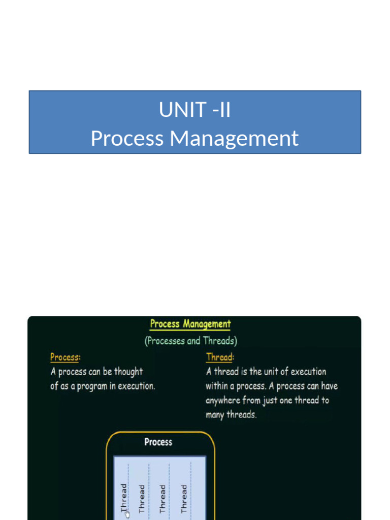 Unit II Process Management | PDF